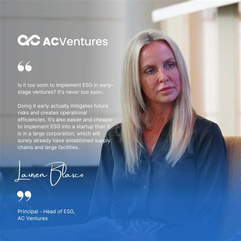 Ac Ventures On Linkedin Esg Impact Startups