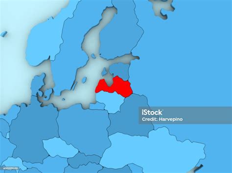 라트비아 3d 지도 0명에 대한 스톡 벡터 아트 및 기타 이미지 0명 국가 지리적 지역 국경 Istock