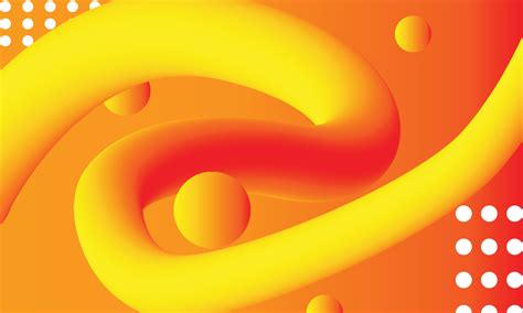 Orange Abstract Fluid Background Modern Poster With Gradient 3d Flow Shape Innovation