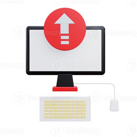 3 D Illustration Of Computer Upgrade Icon 46952404 Png