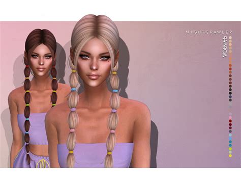 The Sims Resource Nightcrawler Rainbow HAIR