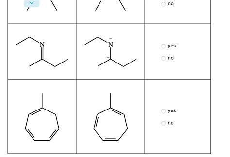 decide whether each row is a set of resonance