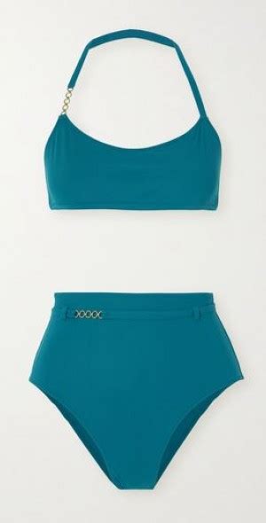 Lido Sessantacinque Chain Embellished Halterneck Bikini