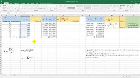 Coeficiente De Curtosis Excel Image To U