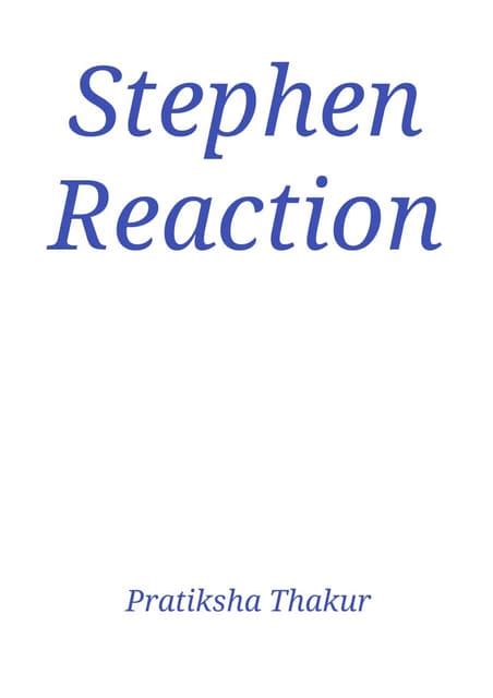Stephen Reaction Pdf
