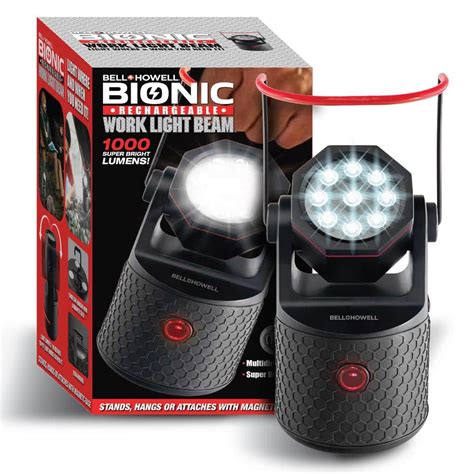 Bell Howell Bionic Work Light Beam 1000 Lumens 9 Super Bright Led