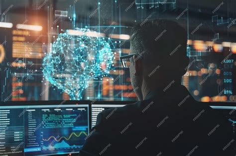 Ai Artificial Intelligence Business Man Using Ai Technology For Data Analysis Coding Computer