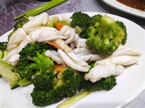 西蘭花鮮魷 香港深水埗的天祥飯店 Openrice 香港開飯喇