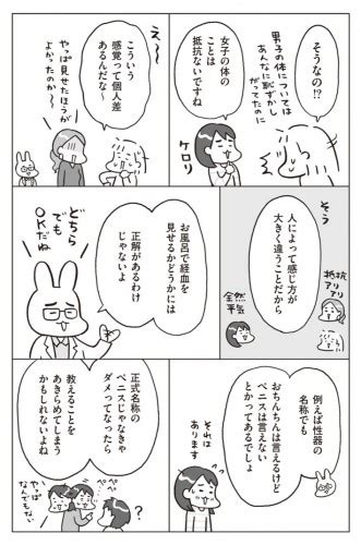 ママの生理はどこまで伝える？ 生理中子どもと一緒にお風呂は控えた方がいい？【おうち性教育はじめます 第8話】｜コラム｜eltha エルザ