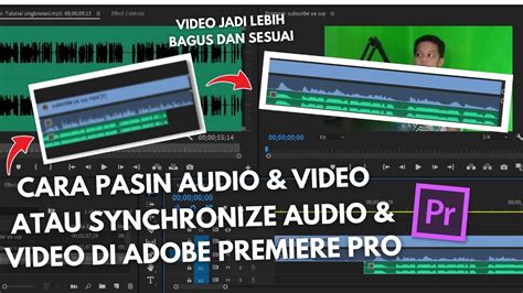 Cara Synchronize Audio Dan Video Di Adobe Premiere Pro Tutorial Dan Media Pembelajaran YouTube
