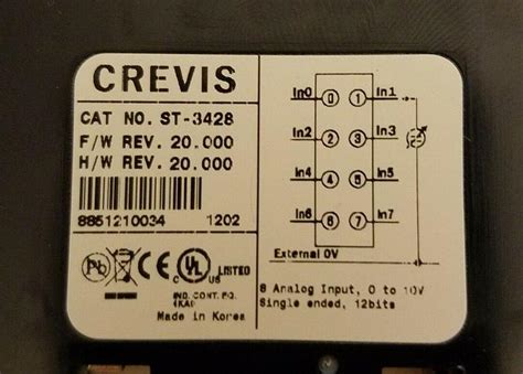 Used Crevis Analog Input Module ST 3428 For Sale At ND Industrial Surplus