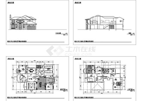 长2465米 宽167米 2层别墅方案设计图别墅建筑土木在线