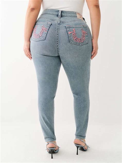 Plus Jennie Embroidered Skinny Jean