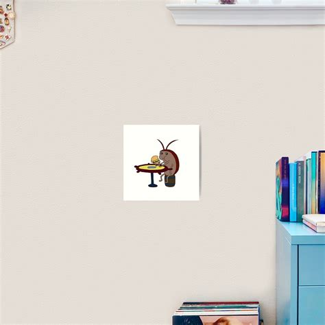 Spongebob Cockroach Eating Krabby Patty Art Print For Sale By