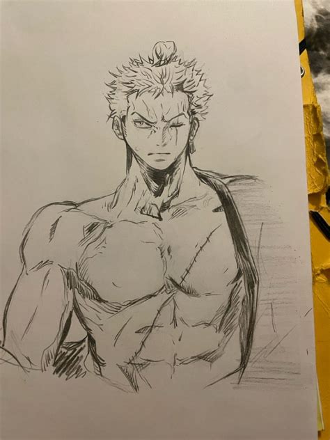 Roronoa Zoro Anime Drawings Sketches Roronoa Zoro