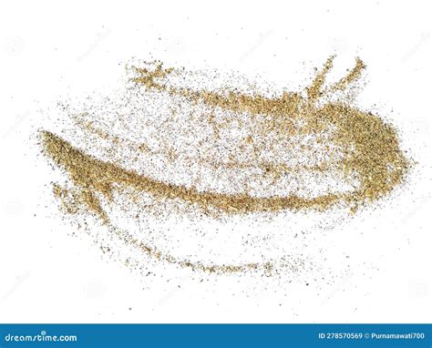 Pile Sand Beach Isolated On White Background Sand Dune With Clipping