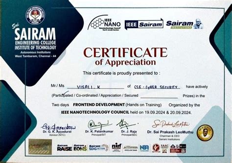 visali k on linkedin frontenddevelopment ieee nanotechnology