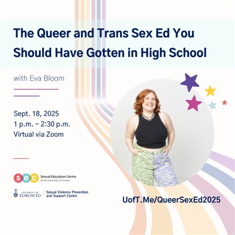 The Queer And Trans Sex Ed You Should Have Gotten In High School With
