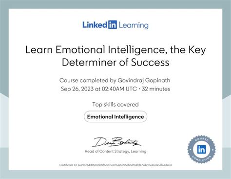 Govindraj Gopinath On Linkedin Certificate Of Completion