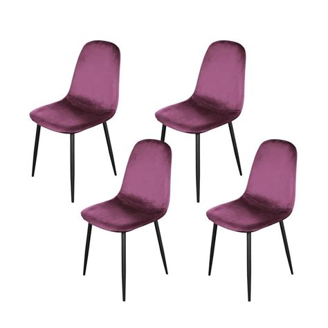 Hti Living Esszimmerstuhl Esszimmerstuhl Samt 4er Set Savannah Pink