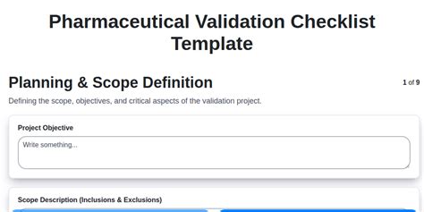 Pharmaceutical Validation Checklist Template Your Guide To Compliance