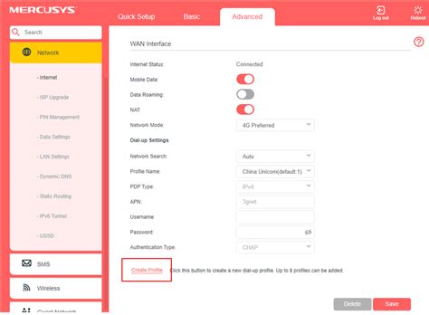 What Should I Do If No Apn Profile Or Wrong Apn Profile Is Detected By Mercusys 5g 4g Wi Fi