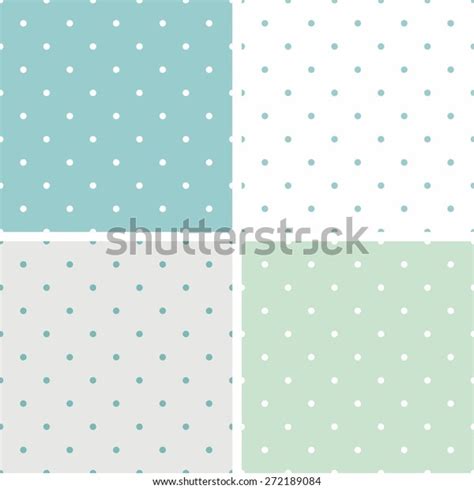 Tile Vector Pattern Set Polka Dots Stock Vector Royalty Free