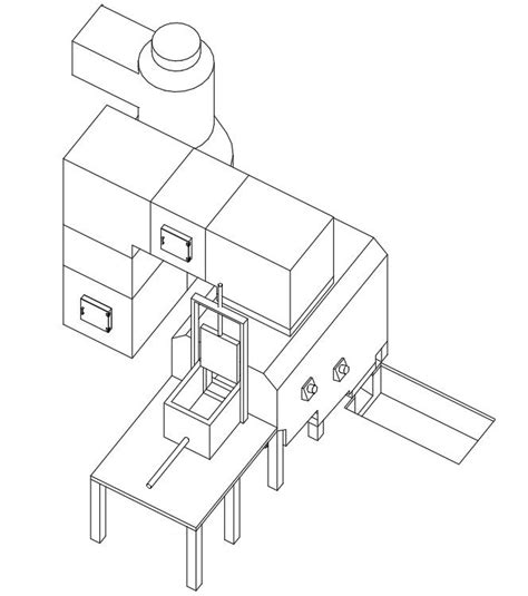 Autocad 2d Design Of Factory Machine Dwg File Cad File