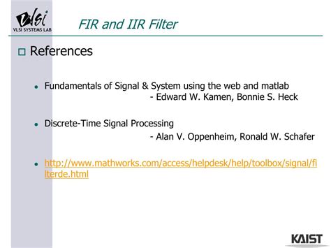 Ppt Lecture 9 Fir And Iir Filter Design Using Matlab Powerpoint