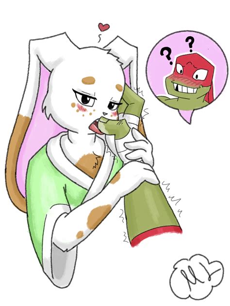 Rule 34 Blush Bunny Bunny Girl Eye Contact Fingers Licking Markings
