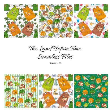 The Land Before Time Seamless Files Png Etsy