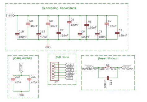 Microcontroller Stm32f4 Custom Board Low Voltage On Reset Pin