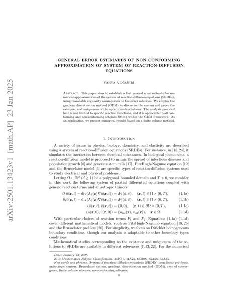 Pdf General Error Estimates Of Non Conforming Approximation Of System