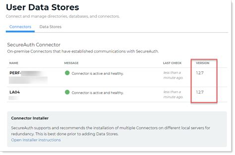 SecureAuth Connector Update