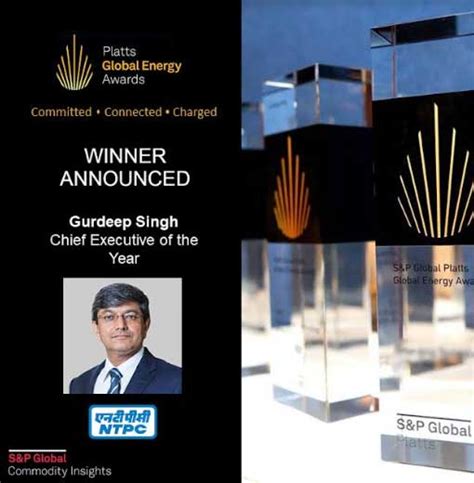 Ntpc Cmd Wins Ceo Of The Year At Sandp Platts Global Awards Latest Government