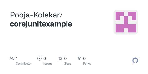 github pooja kolekar corejunitexample