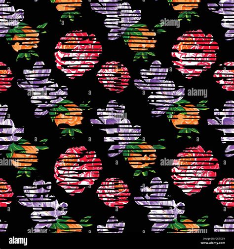 Floral Vintage Flower Pattern Vector Stock Vector Image And Art Alamy