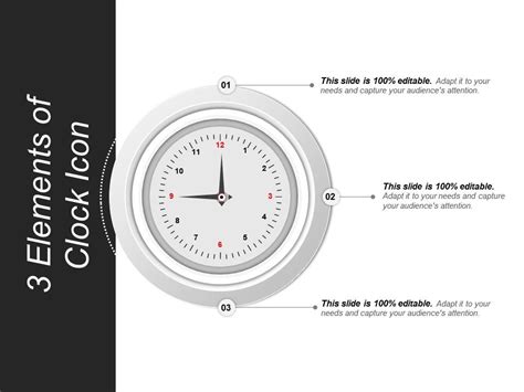 Elements Of Clock Icon Sample Of Ppt Graphics Presentation Background For PowerPoint PPT