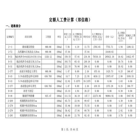 市政管网计算表格及检查井计算表格规范网