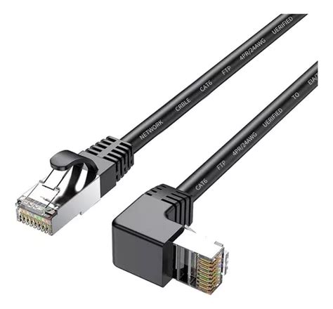 Cable Ethernet Blindado Cat6 De 90 Grados Ángulo Recto Cuotas Sin