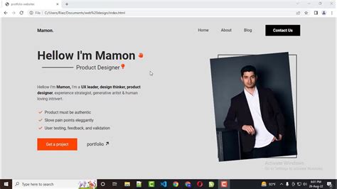 how to make animated website design using html and css step by step tutorial 2022 youtube