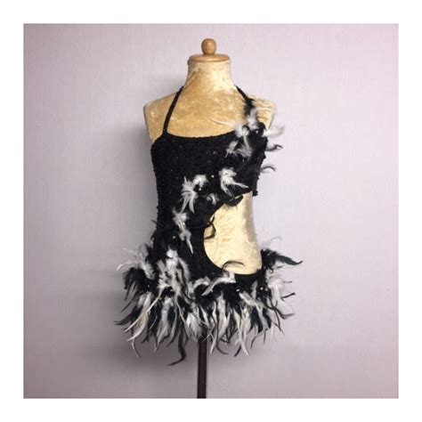 Black White Lucy Flower Leotard
