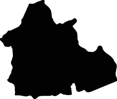 Nana Mambere Central African Republic Silhouette Map 37466827 Vector