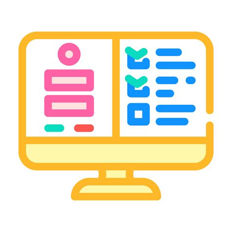 Usability Testing Ux Ui Design Color Icon Vector Illustration 39618704 Vector Art At Vecteezy