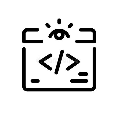 Icon Of Coding Programming Site Layout Vector Icons On A White