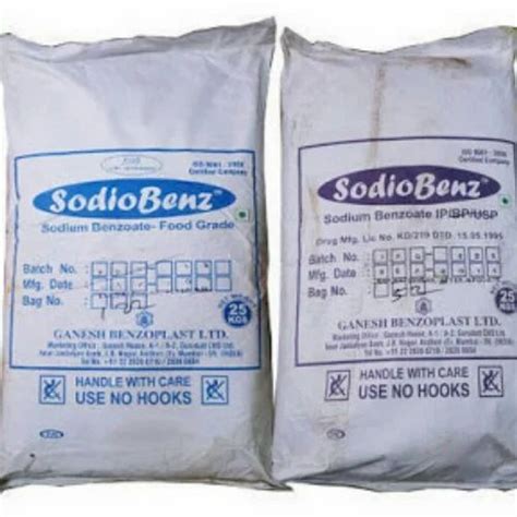Ganesh Sodium Benzoate Food Grade Bags 25 At Rs 200kg In Chennai