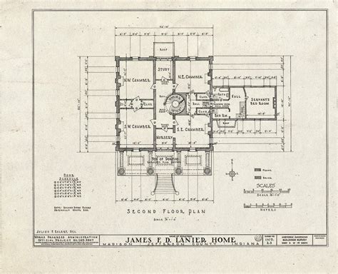 Blueprint Habs Ind39 Mad4 Sheet 3 Of 15 James F D Lanier Hous
