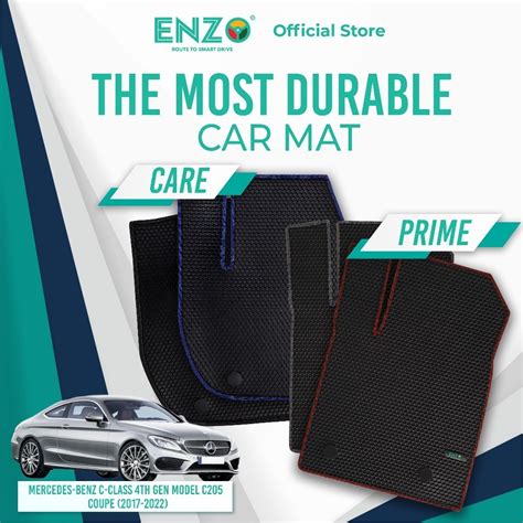 Enzo Car Mat Mercedes Benz C Class 4th Gen Model C205 Coupe 2017