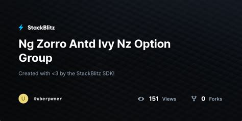 Ng Zorro Antd Ivy Nz Option Group Stackblitz