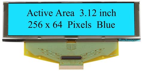 3 12 Oled Display With Low Temperature Operation Blue Color 256x64 Pixels And Ssd1322 Driver
